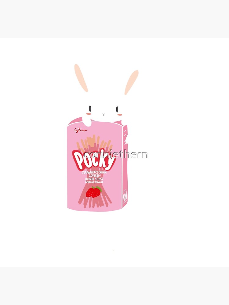 "Bunny with pocky " Poster by conniethern | Redbubble