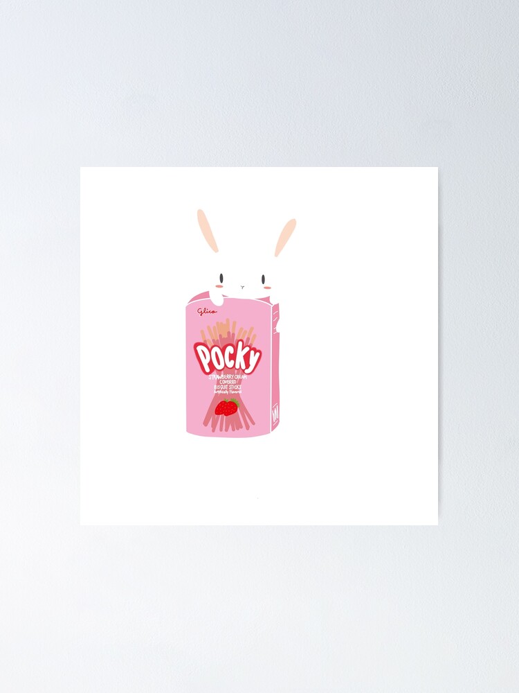 "Bunny with pocky " Poster by conniethern | Redbubble