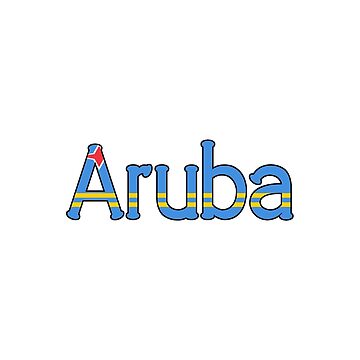 "Aruba Word" Sticker for Sale by AmrMualla | Redbubble