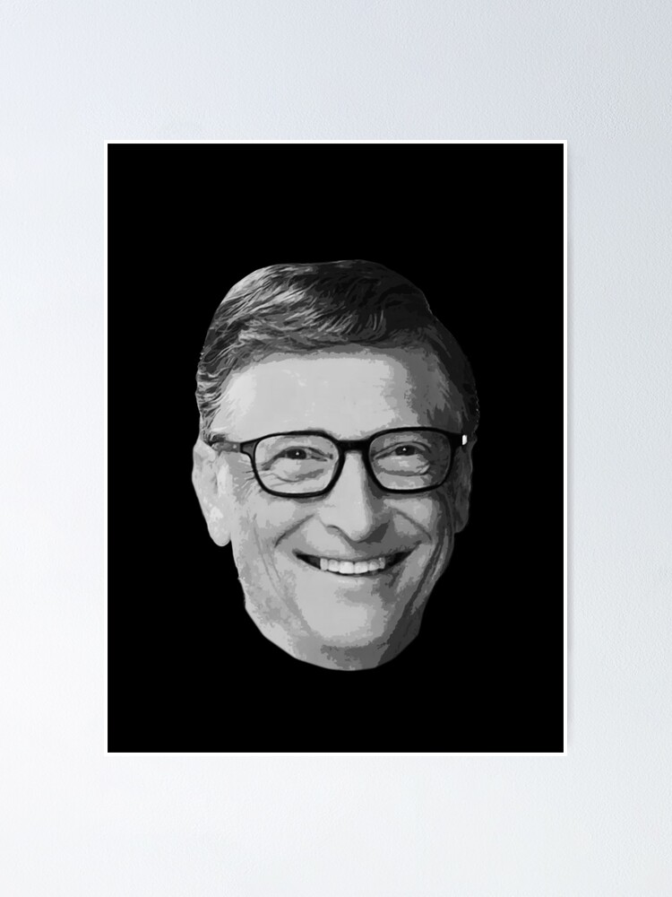 "Bill Gates Face Artwork" Poster by ted-sexington | Redbubble