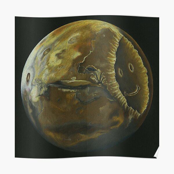 "Happy Mars" Poster by ZacharyErberich | Redbubble