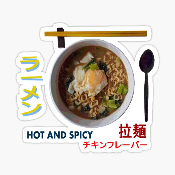 "ramen noodles" Sticker by laserskull | Redbubble