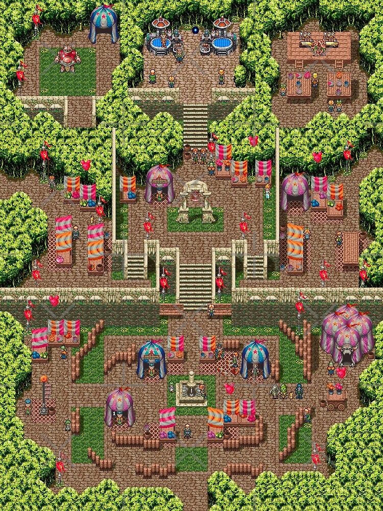 "Chrono Trigger Leene Square Millennium Fair" Art Print for Sale by gin ...