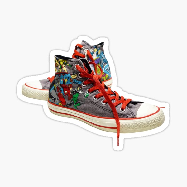 "hi-cut rubber shoes with animated characters " Sticker by RedManzanas ...