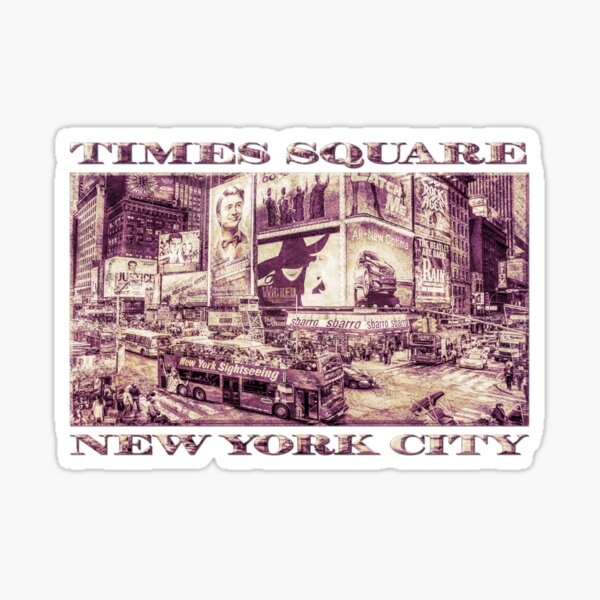"Times Square II" Sticker for Sale by RayW | Redbubble