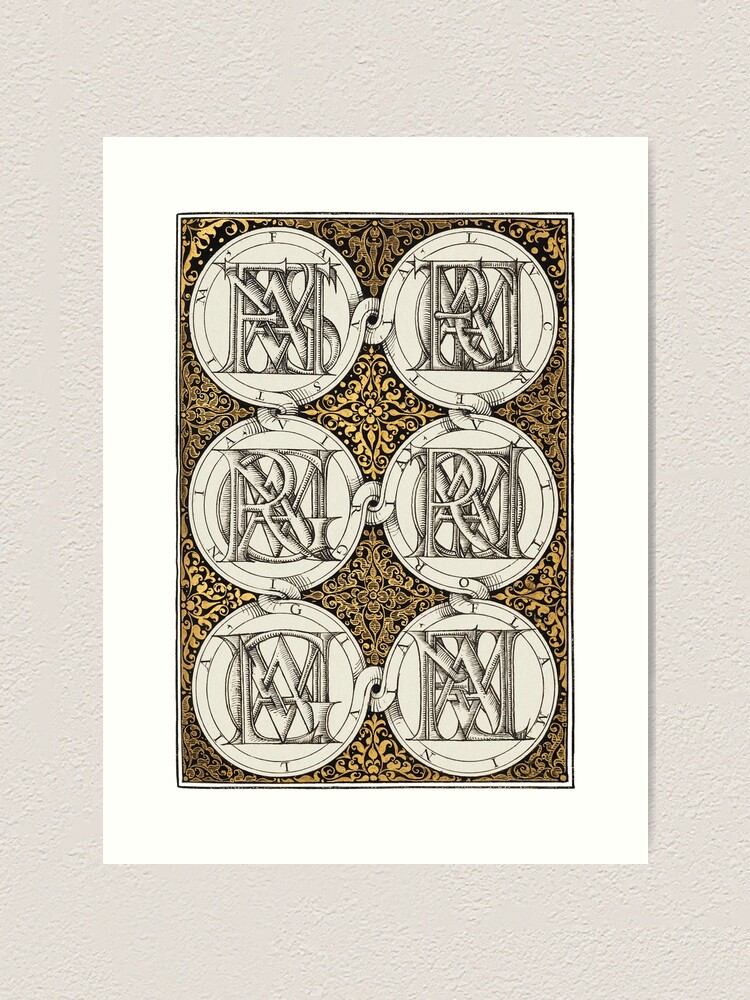 "Vintage Latin Calligraphy - Illustrious Women of Ancient Rome" Art ...