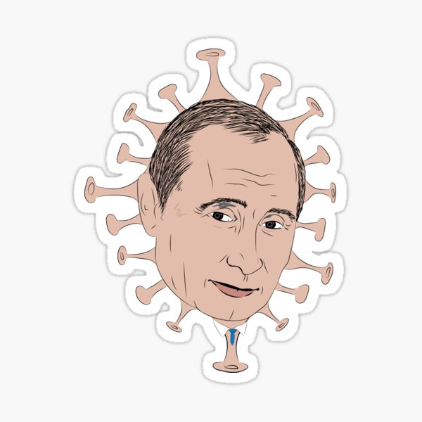 "Vladimir Poutine COVID-19" Sticker for Sale by SHFashions | Redbubble