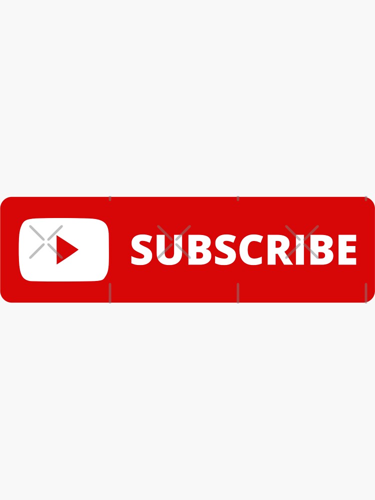 "Subscribe Button" Sticker for Sale by edenmatt | Redbubble