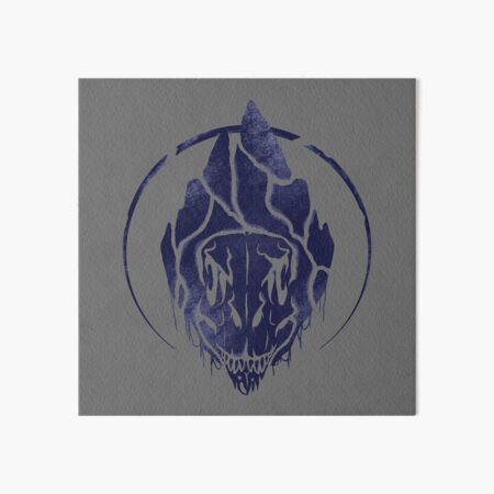 "Navy Blue Logo, Centered" Art Board Print for Sale by Skull-Island ...