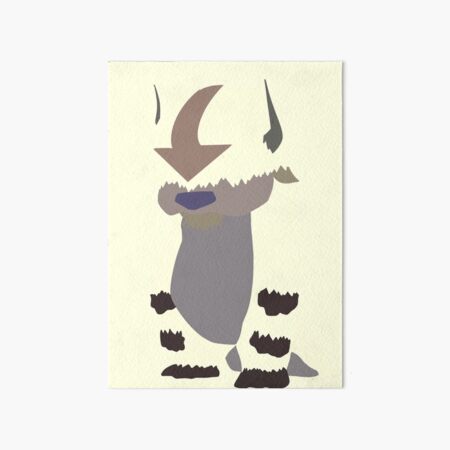 "Appa Standing Up Minimalist" Art Board Print for Sale by pixxlated ...
