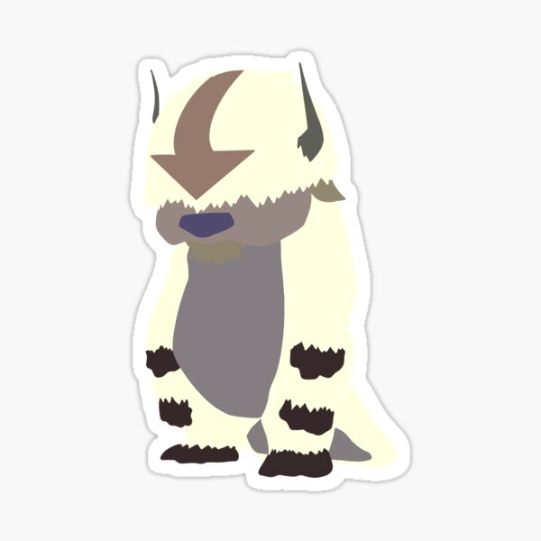 "Appa Standing Up Minimalist" Sticker for Sale by pixxlated | Redbubble