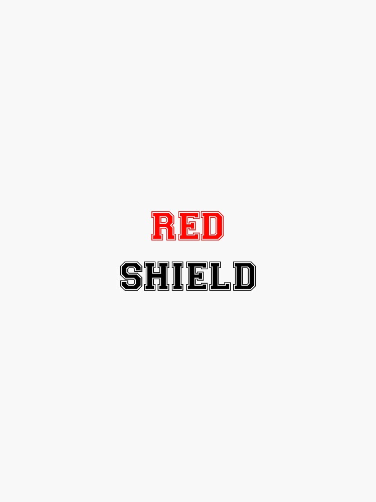"whs red shield" Sticker by taryn061 | Redbubble