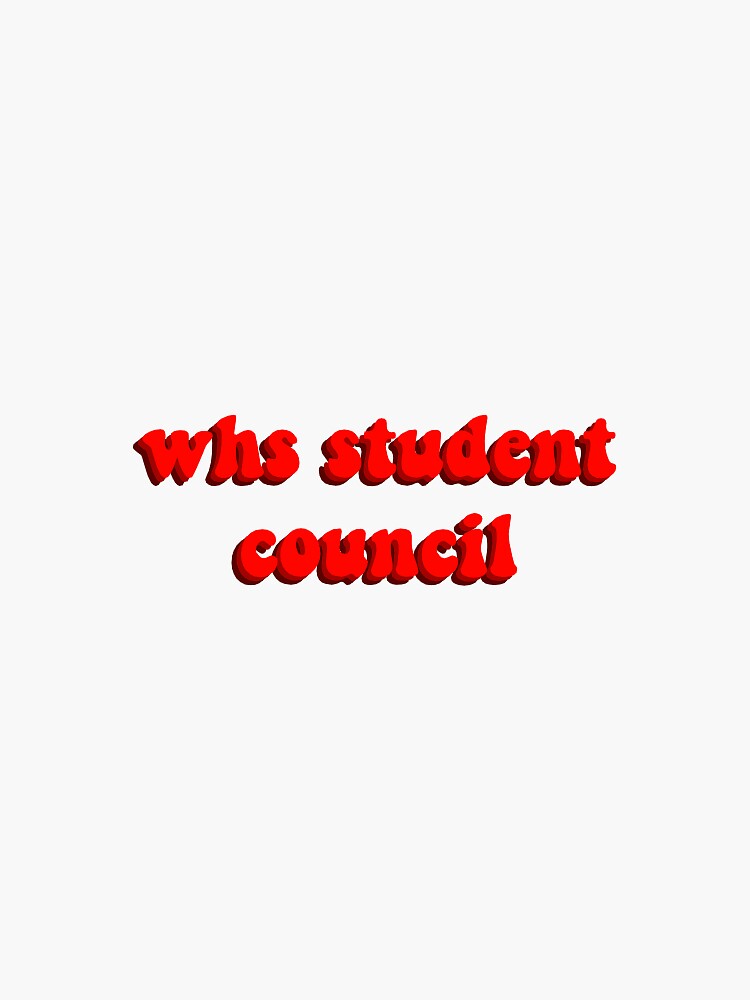 "whs student council" Sticker for Sale by taryn061 | Redbubble