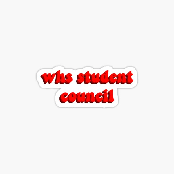 "whs student council" Sticker for Sale by taryn061 | Redbubble