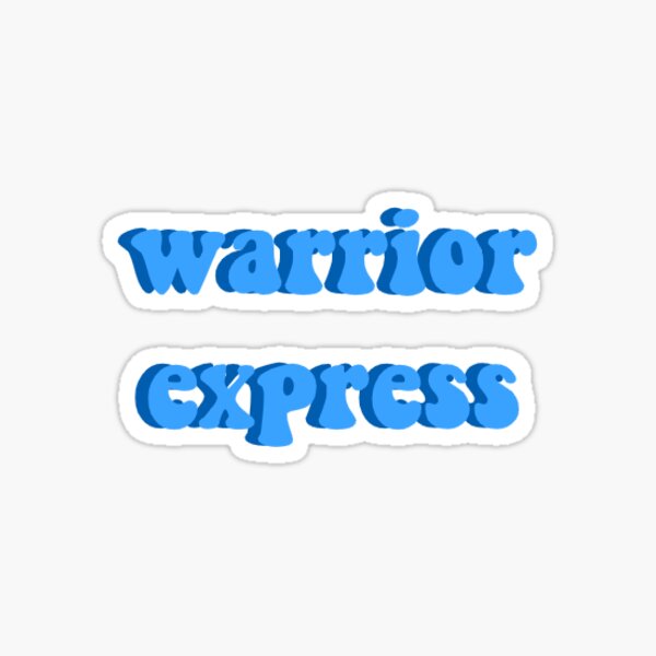 "whs warrior express" Sticker for Sale by taryn061 | Redbubble