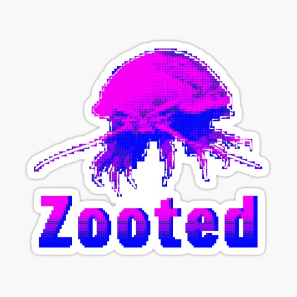"Zooted " Sticker by Chance-Design | Redbubble