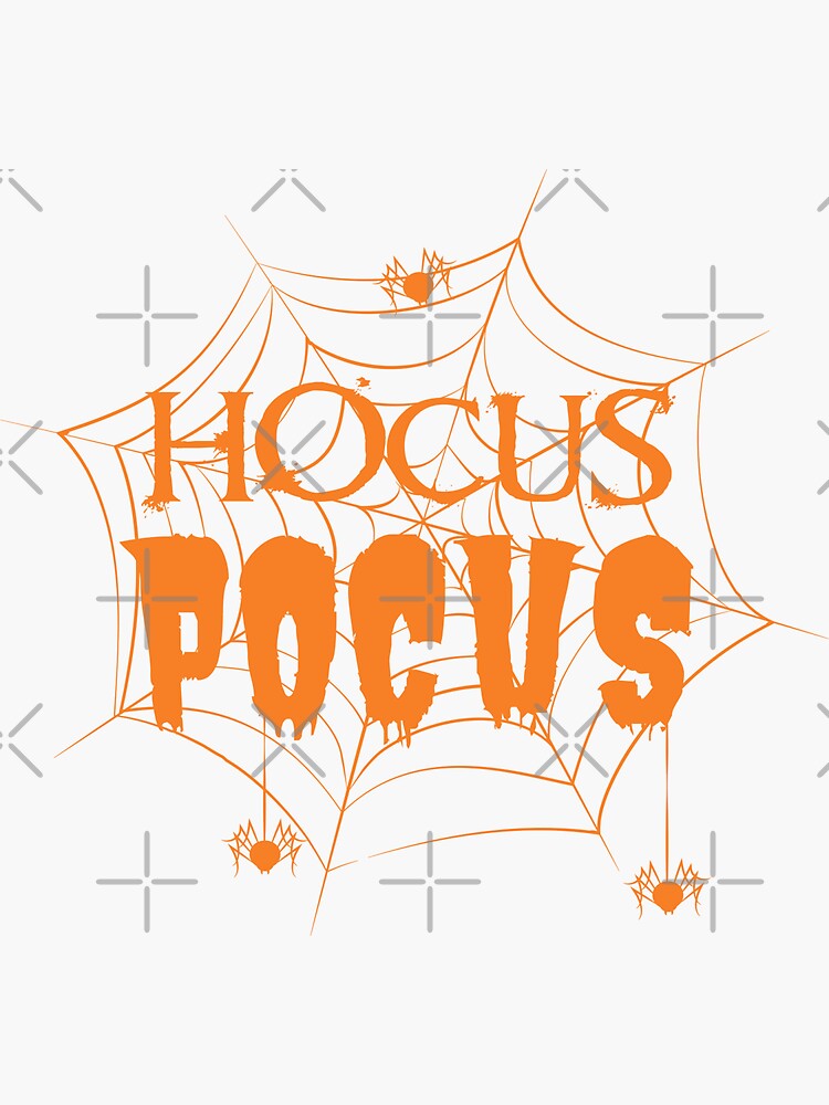 "Hocus Pocus Orange" Sticker by EramDesign | Redbubble