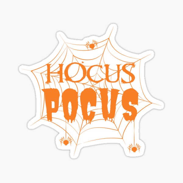 "Hocus Pocus Orange" Sticker by EramDesign | Redbubble