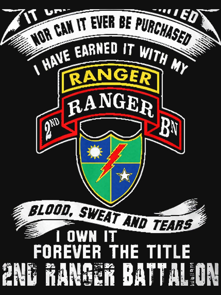 "2ND RANGER BATTALION" Essential T-Shirt for Sale by raymondshop ...