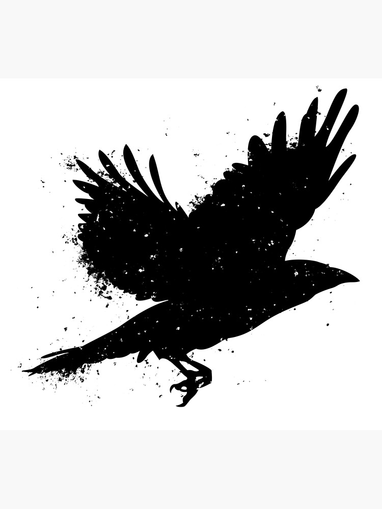 "Grunge raven" Poster for Sale by StefanAlfonso | Redbubble