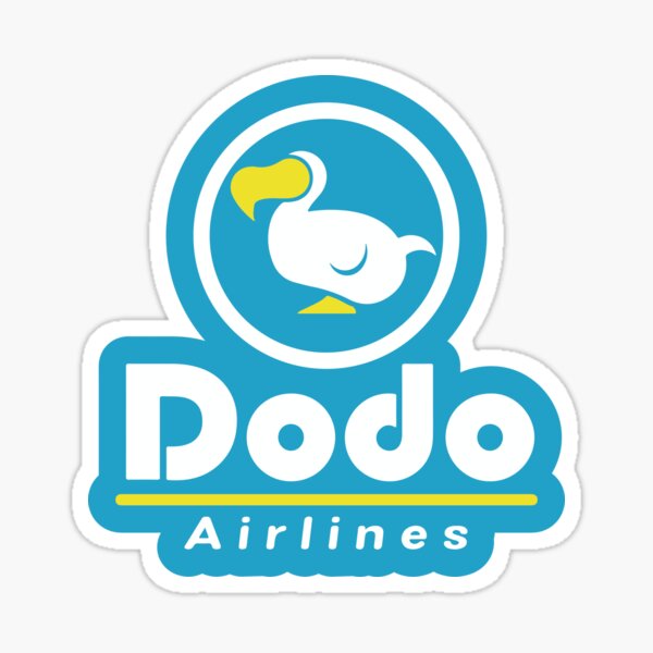 Dodo Airlines Stickers | Redbubble