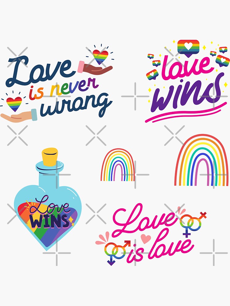 "LGBT pack" Sticker for Sale by Thestickersify | Redbubble
