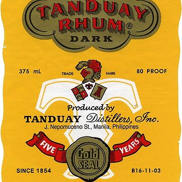 "Tanduay rhum" Sticker for Sale by UnPEngineer | Redbubble