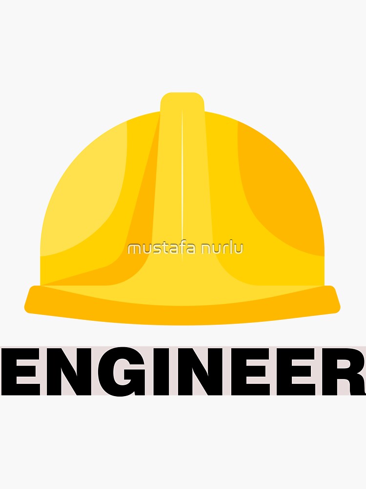 "hard hat, engineer" Sticker for Sale by mustafa nurlu | Redbubble