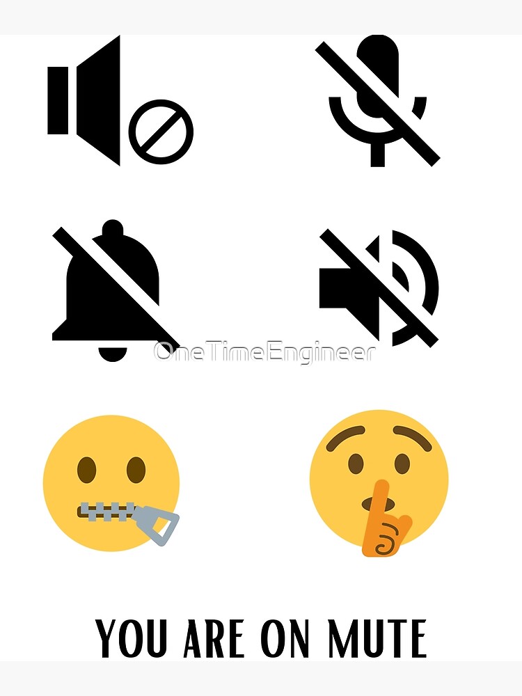 "You are on mute vintage" Poster by OneTimeEngineer | Redbubble