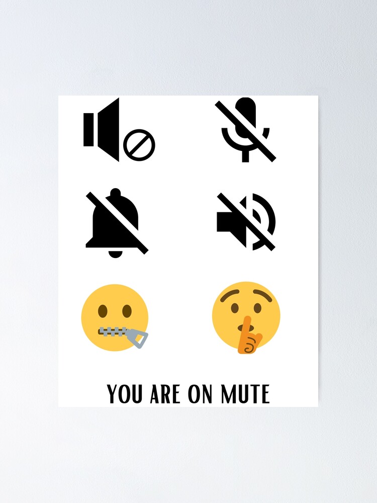 "You are on mute vintage" Poster by OneTimeEngineer | Redbubble
