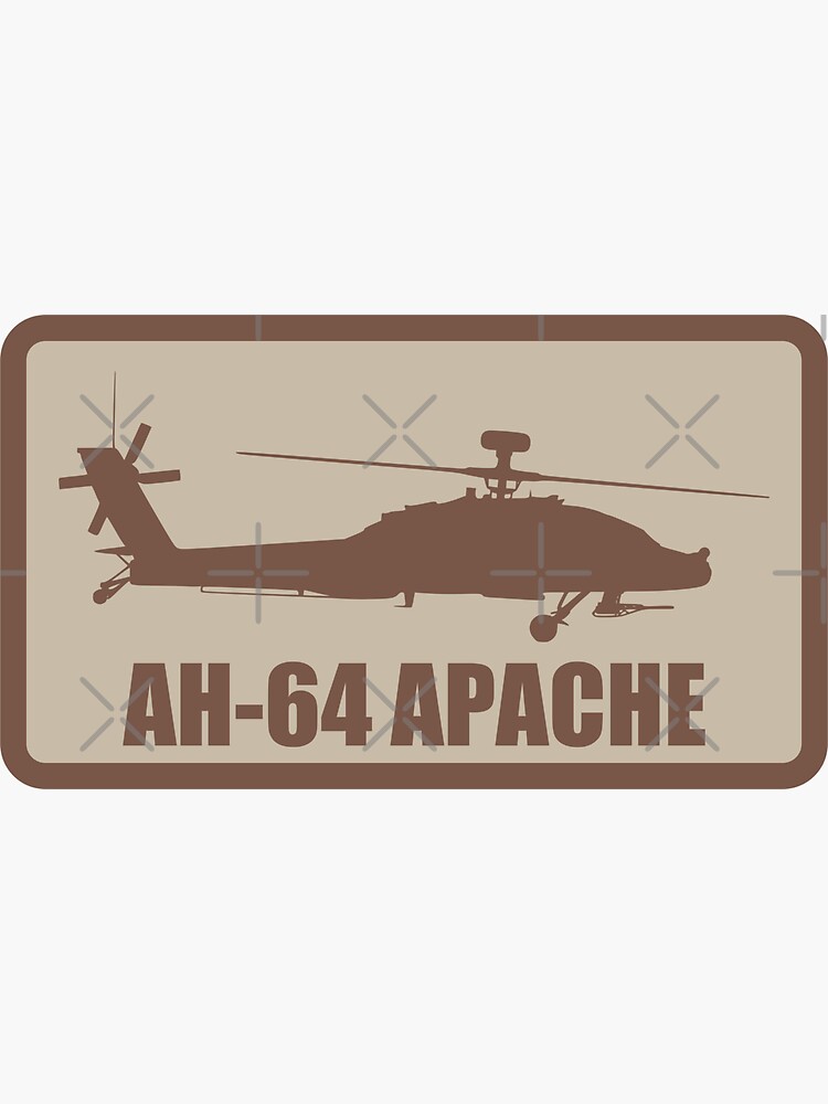 "AH-64 Apache Desert Patch" Sticker for Sale by StrongVlad | Redbubble