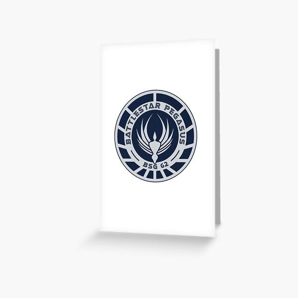"Battlestar Pegasus, attached to BSG 62" Greeting Card for Sale by ...