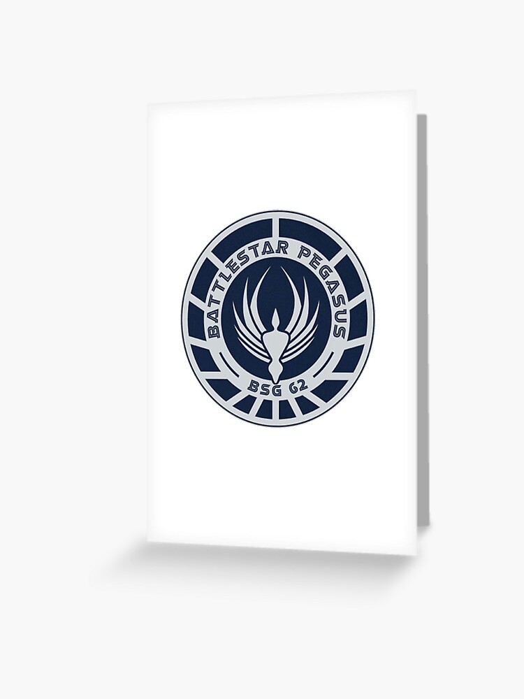 "Battlestar Pegasus, attached to BSG 62" Greeting Card for Sale by ...