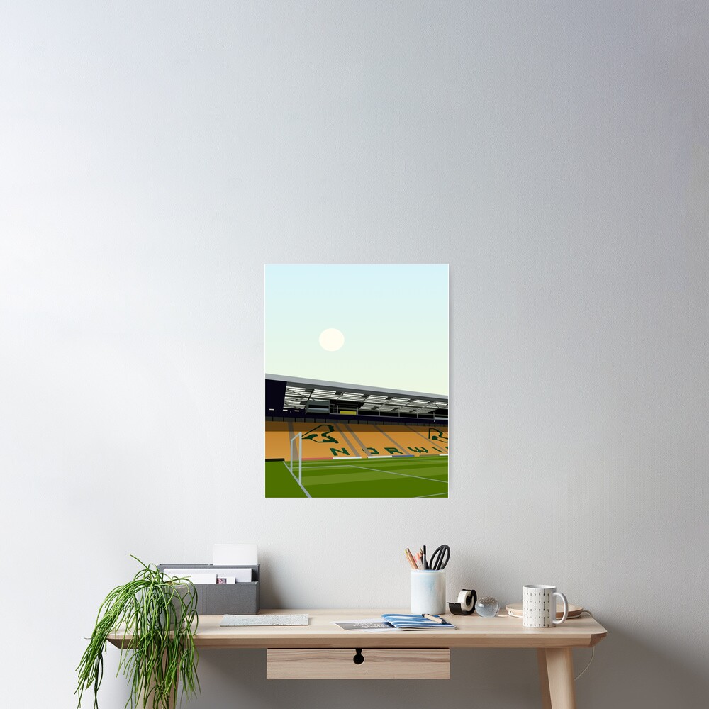 "Carrow Road" Poster by FootballArcade | Redbubble