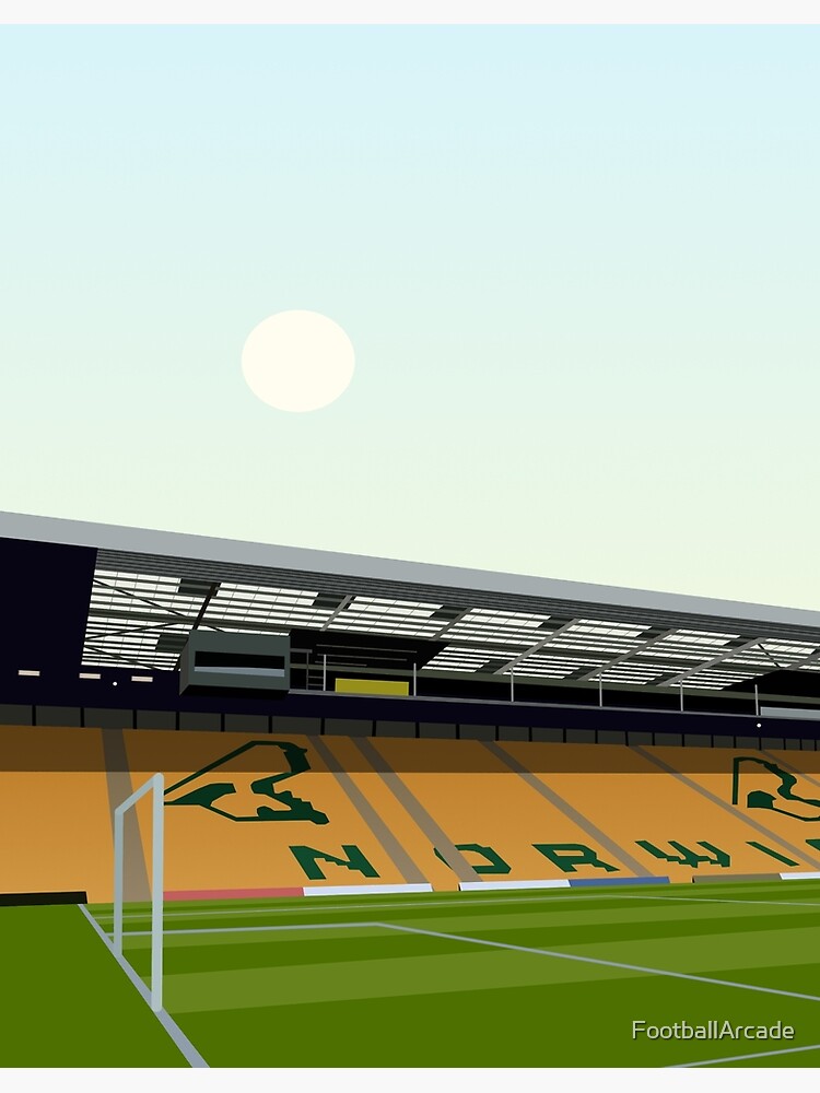 "Carrow Road" Poster by FootballArcade | Redbubble
