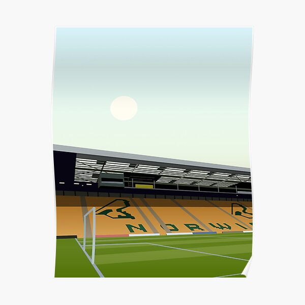 "Carrow Road" Poster by FootballArcade | Redbubble