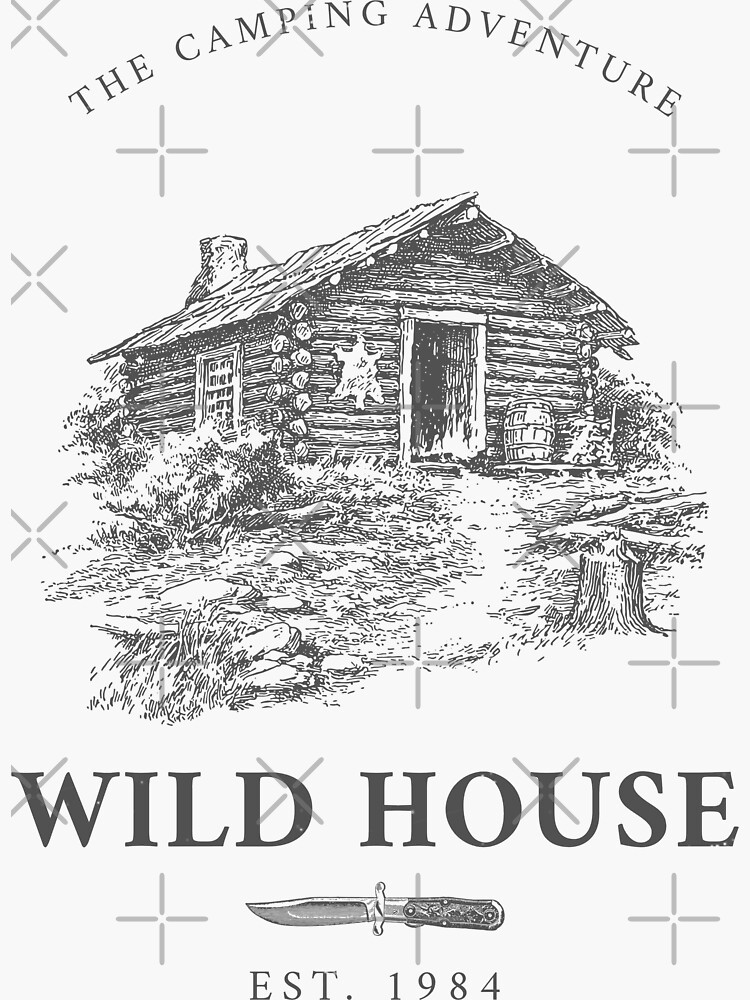 "Wild House" Sticker by Rosiedanish | Redbubble