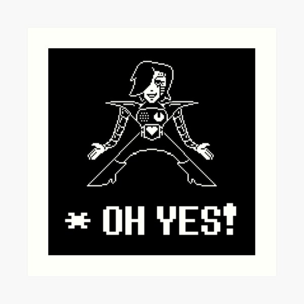 "Mettaton - OH YES" Art Print by BigFluffyFozzie | Redbubble