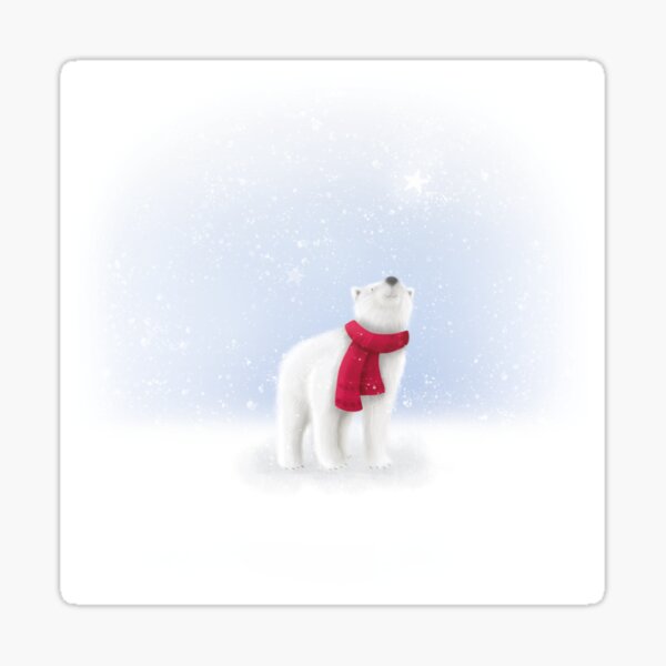 "Snowy Winter Scene" Sticker for Sale by Jade-Lawley-Art | Redbubble