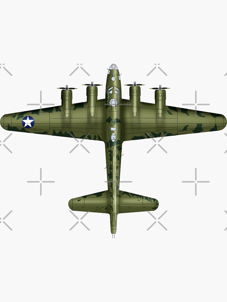 "B-17 Flying Fortress" Sticker for Sale by rogue-design | Redbubble