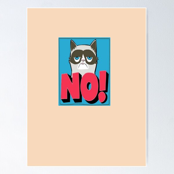 Grumpy Cat Outline No