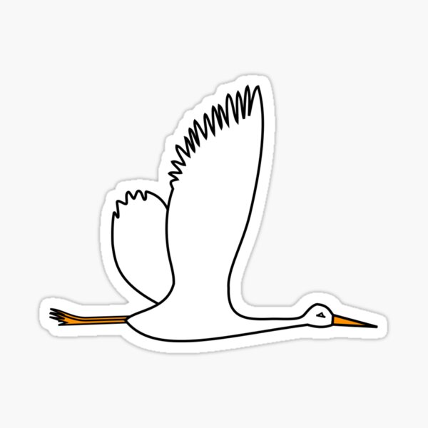 " Bird Migration Design" Sticker for Sale by Vigostyle | Redbubble