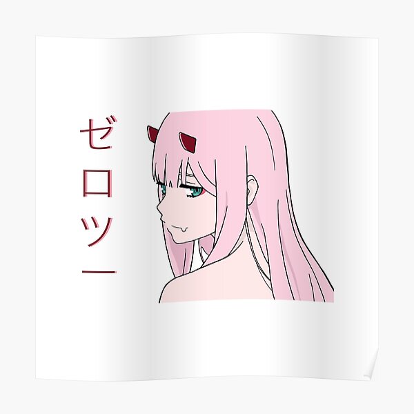 "ZERO TWO :P" Poster by Kuki-chan | Redbubble