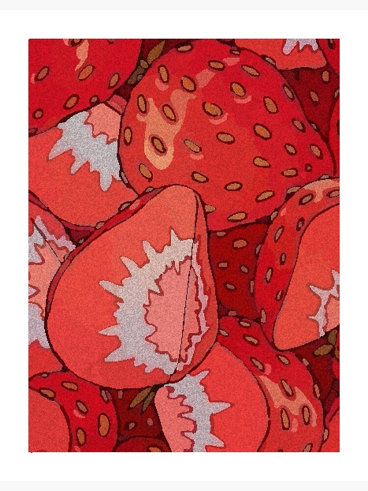 "stay consistent strawberry aesthetic" Art Print for Sale by SUB-ZEROO ...