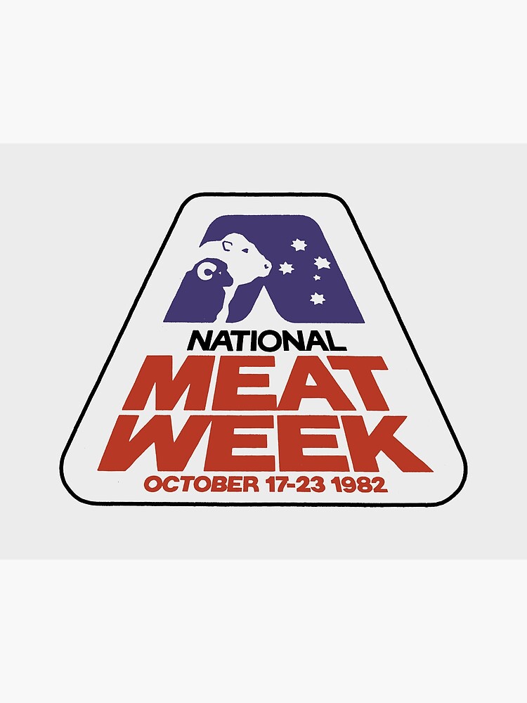 "NATIONAL MEAT WEEK 1982" Art Board Print for Sale by ThrowbackAds ...