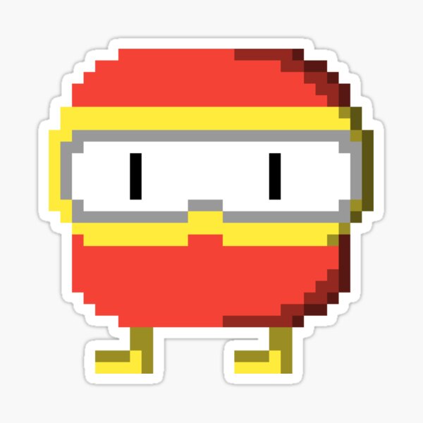 "Dig Dug" Sticker by brokenkneestees | Redbubble