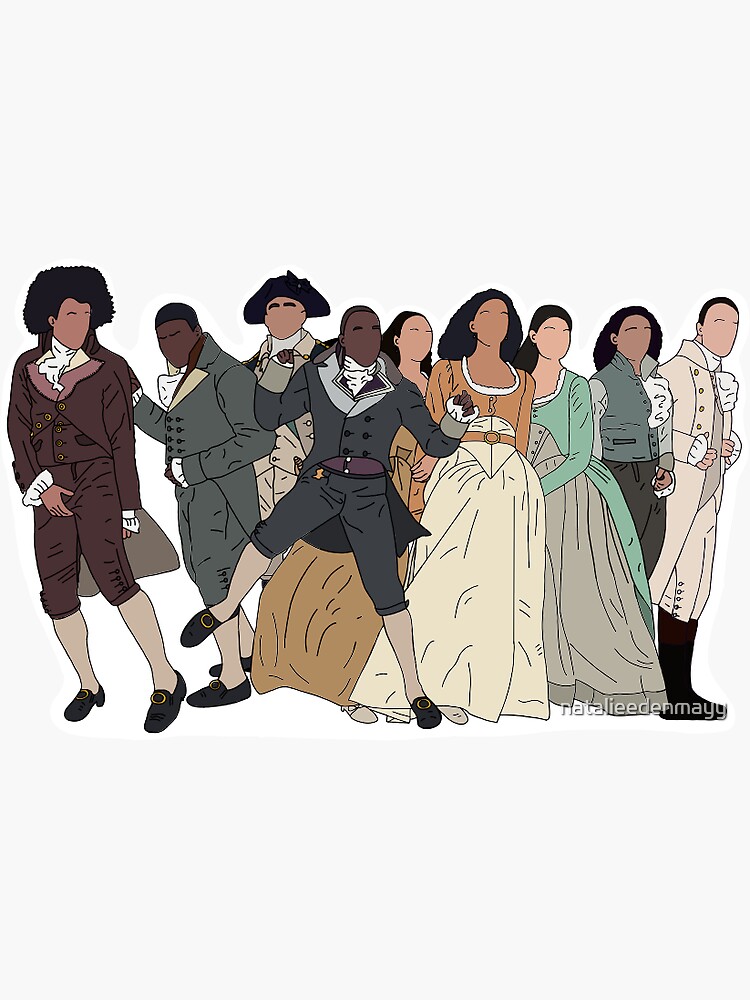 "Hamilton Cast" Sticker for Sale by natalieedenmayy | Redbubble