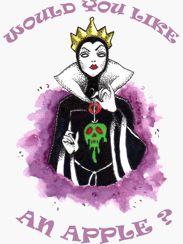 "Evil Queen" Sticker for Sale by Robertadebona | Redbubble