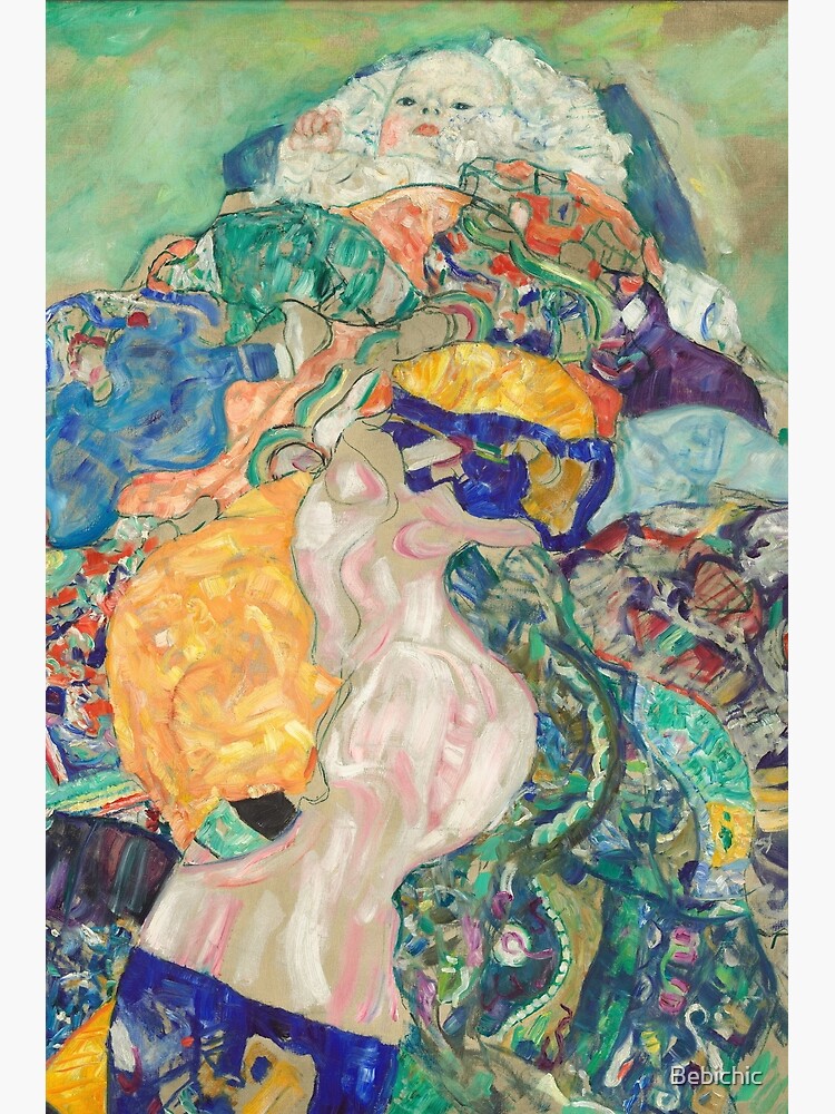 "The Baby by Gustav Klimt - Art Nouveau Symbolism" Art Print for Sale ...