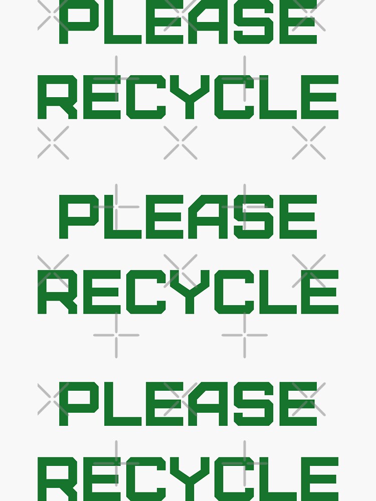 "Please Recycle Earth Day Sticker Pack" Sticker for Sale by LeBebArt ...
